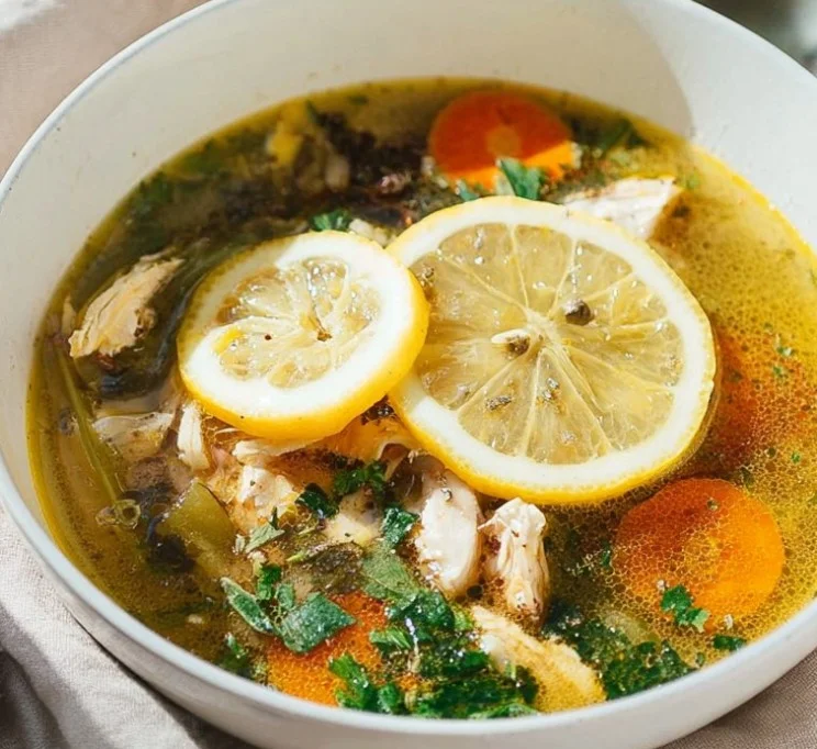 One Pot Ginger Lemongrass Chicken Soup